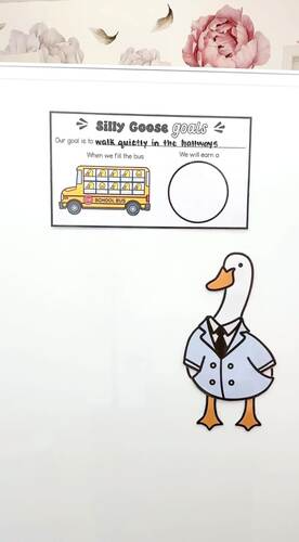 Silly Goose Whole Class Goal Setting Template - Class Incentives ...