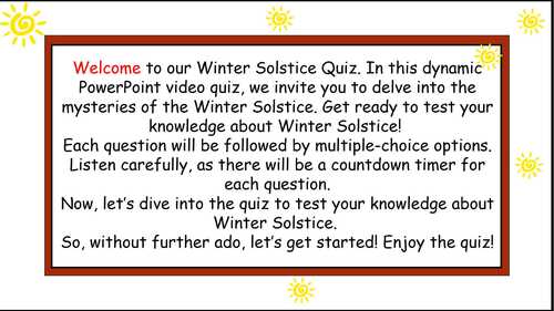 Winter Solstice Discovery: Interactive Quiz on Definition and History ...