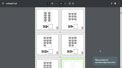 MULTIPLICATION FLASHCARDS (FULL SET FROM 1X – 12X) | TPT