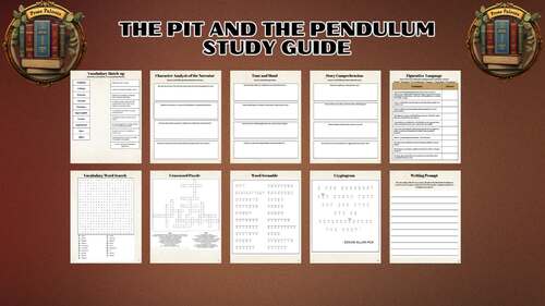THE PIT AND THE PENDULUM by Poe-ELA Literature Study Guide-Print & Digital