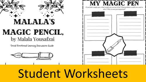 Malala's Magic Pencil Read Aloud Discussion Guide for 4th Grade Morning ...