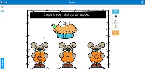 French Boom Cards le son initial: Fall/automne Edition | TPT