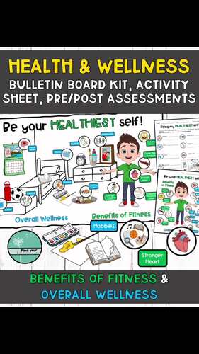 Wellness & Benefits of Fitness Bulletin Board - Activity & Study Guide ...
