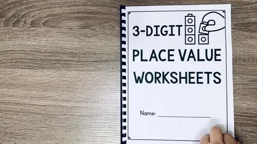 3 Digit Place Value Hundreds Tens and Ones Worksheets Math Number Sense