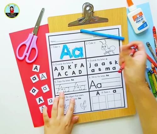Pre-K Alphabet Worksheet by The Joy in Teaching | TPT