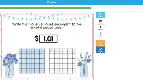 Distance Learning Relating Fractions and Decimals to Money Digital Boom ...