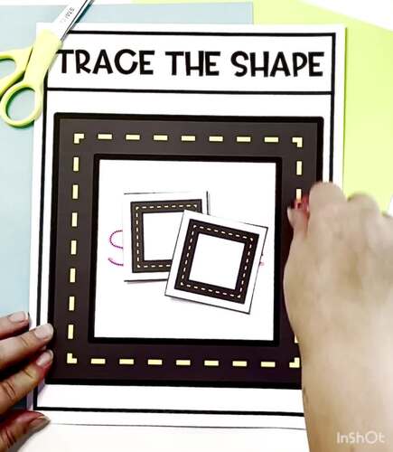 Road Shape Mats: Preschool, Kindergarten, Transportation Center, Fine motor