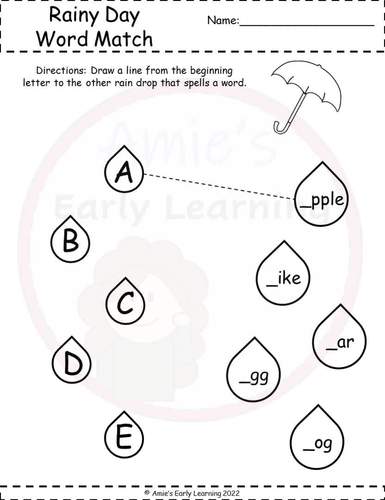 Springtime Literacy Worksheets | 1st - 2nd Grade by Amie's Early Learning