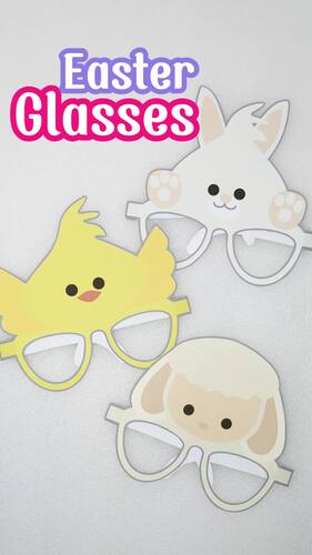 Easter Printable Glasses Craft | MINIMAL PREP | Chick | Bunny | Lamb ...