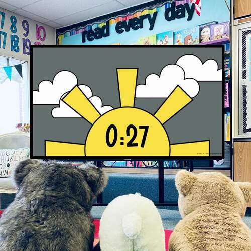 Classroom Management Visual Timers SUMMER | Time Management Digital ...