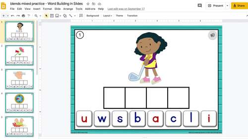 Digital Blends Phonics Activities for Google Slides by Second Grade Smiles