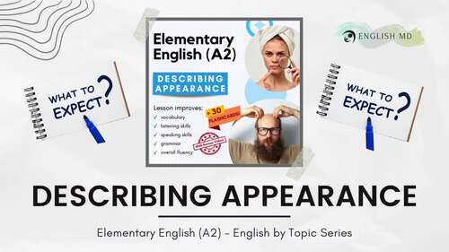 Describing Appearance - Elementary ESL for Teens & Adults (A2) by ...