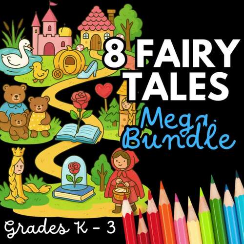 Fairy Tale Activities BUNDLE | Reading Writing Sequencing Worksheets K–3