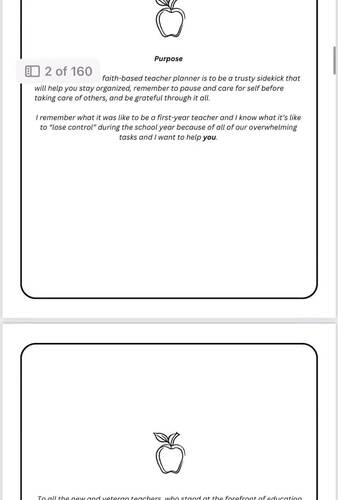 Digital Minimalistic Faith-Based Teacher Planner by SeeTiffTeach