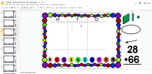 2 Digit Addition with and without regrouping interactive slides | TpT