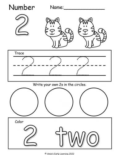 Twos Day Worksheets and Fun Pack | Preschool and Kindergarten | TPT