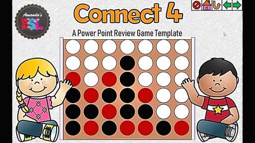 Review Game Template -- Connect 4 by Amanda's ESL | TpT