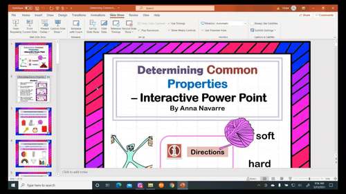 Determining Common Properties - Interactive Power Point by Anna Navarre