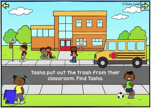 People in School: Making Inferences - BOOM Cards™ for Distance Learning