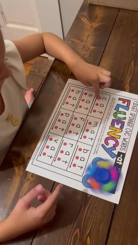 CVC Word Phonics Fluency Activity | Science of Reading | Center Game