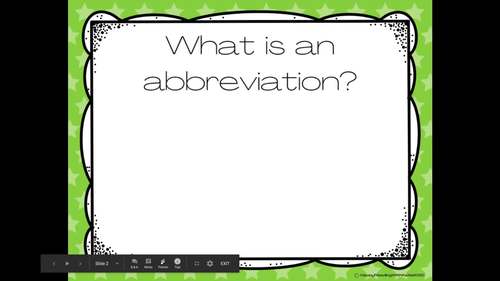Abbreviations | Mini Lesson | Practice Activities | Google Classroom