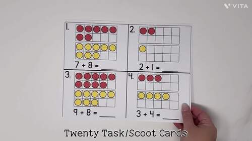 Doubles Plus 1 Doubles Plus One Math Facts Task Cards Scoot Games Write ...