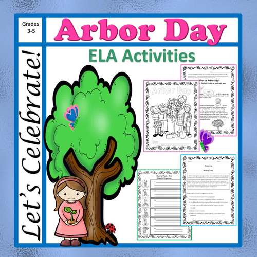 ARBOR DAY ELA Activities by Paradise Creations | TpT