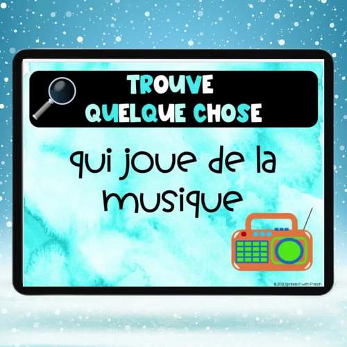 French Winter Scavenger Hunt by Sprinkle it with French | TPT