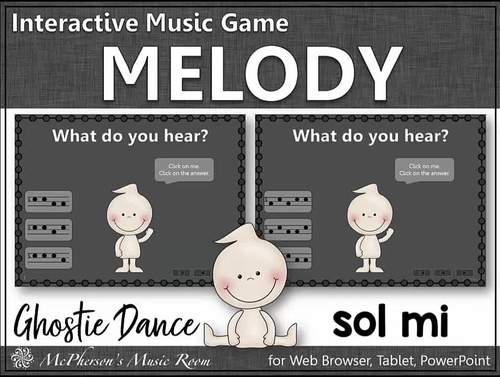 Solfege | Halloween Music | Sol Mi Interactive Melody Game {Ghostie Dance}