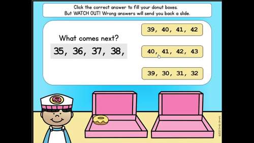 Donut Shop Math Game - Count to 120 - for Google Slides(TM) and ...
