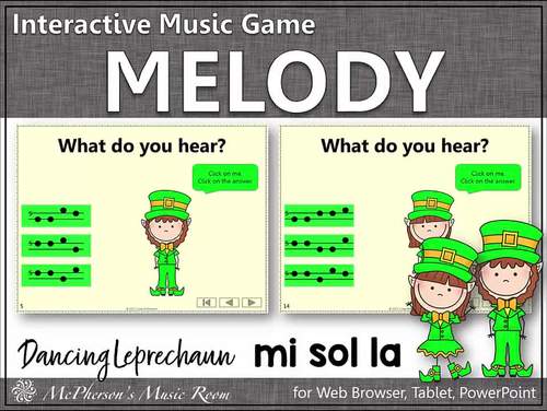St. Patrick's Day Music: Sol Mi La Interactive Solfege Game {Dancing ...