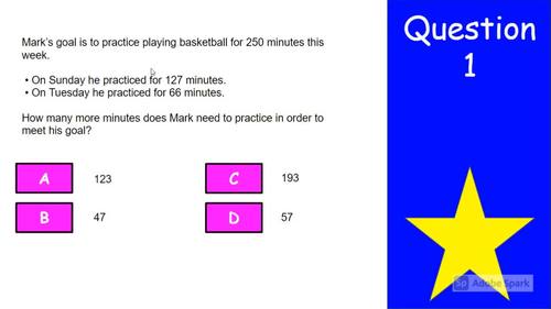 TEKS 3.4A Solving Word Problems | Interactive Math Slides | Digital