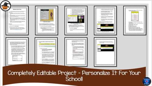 Microsoft Excel Project Halloween School Dance Party Activity | TPT