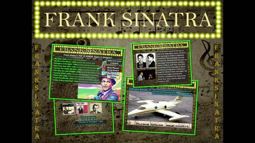 Frank Sinatra: 35 slides with text, hyperlinks & handouts | TPT