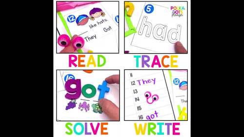 Sight Word Practice - Movement Activity or Center- Set B by Polka Dots ...