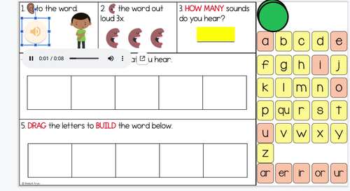 R CONTROLLED FLASH WORDS | Word Mapping for Google Classroom Science of ...
