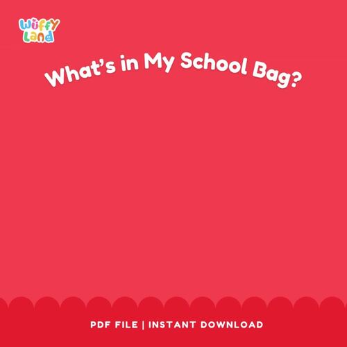 What's in My School Bag? Shadow Matching Cut & Paste Sorting Activity ...