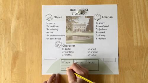 Roll a Story Manor House Theme Writing Activity by LEO LESSONS | TPT