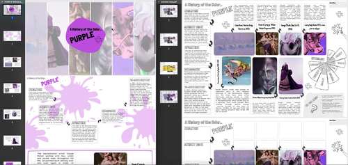 Color Purple Art Doodle Mind Map by Teach Art History | TPT