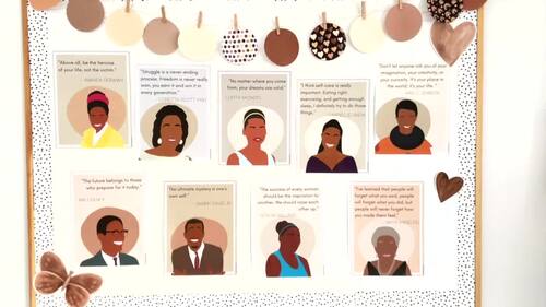 Black History Month Quote Posters for Bulletin Board & Classroom Decor