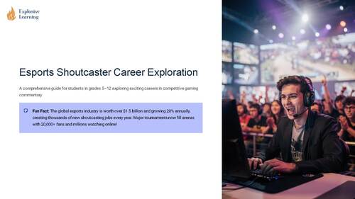 Esports Shoutcaster Career Exploration 101 Role Skills Salary Pathway ...