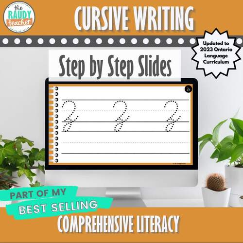 Cursive Writing Slides | NEW 2023 Ontario Language Curriculum | TPT