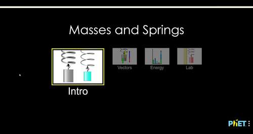 PhET Simulation Worksheet for the Virtual Lab: Masses and Springs