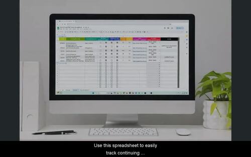 Professional Development Google Spreadsheet CEU Tracker for SLPs ...