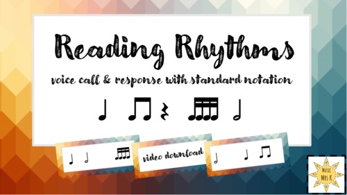 Rhythm Reading Video 5A: Half Notes (Standard Notation with Voice)