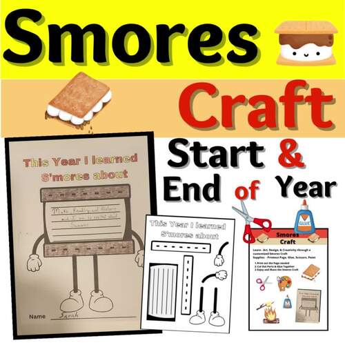 Camping Craft Smores Activity Art Lesson S'Mores Activity Outdoors