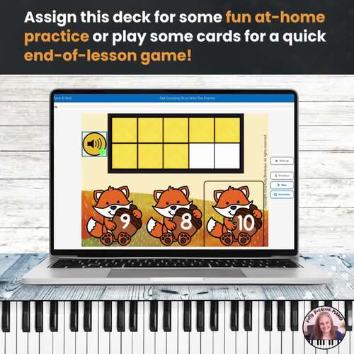 Autumn Counting to 10 with Ten Frames BOOM™ Cards Digital Activity for ...