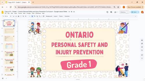 Grade 1 - Personal Safety & Injury Prevention - Ontario Health - Google ...
