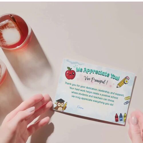 Vice principal appreciation day thank you cards ,Birthday Gift Idea ...