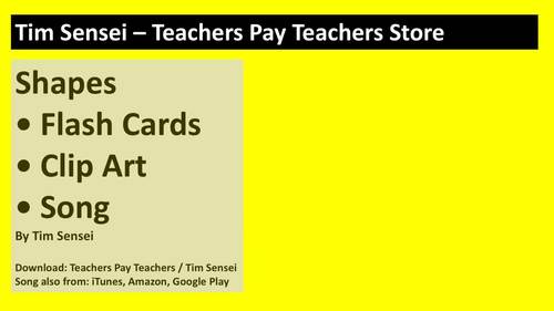 English Shapes Song 1 for ESL, EFL, Kindergarten. Circle, square ...